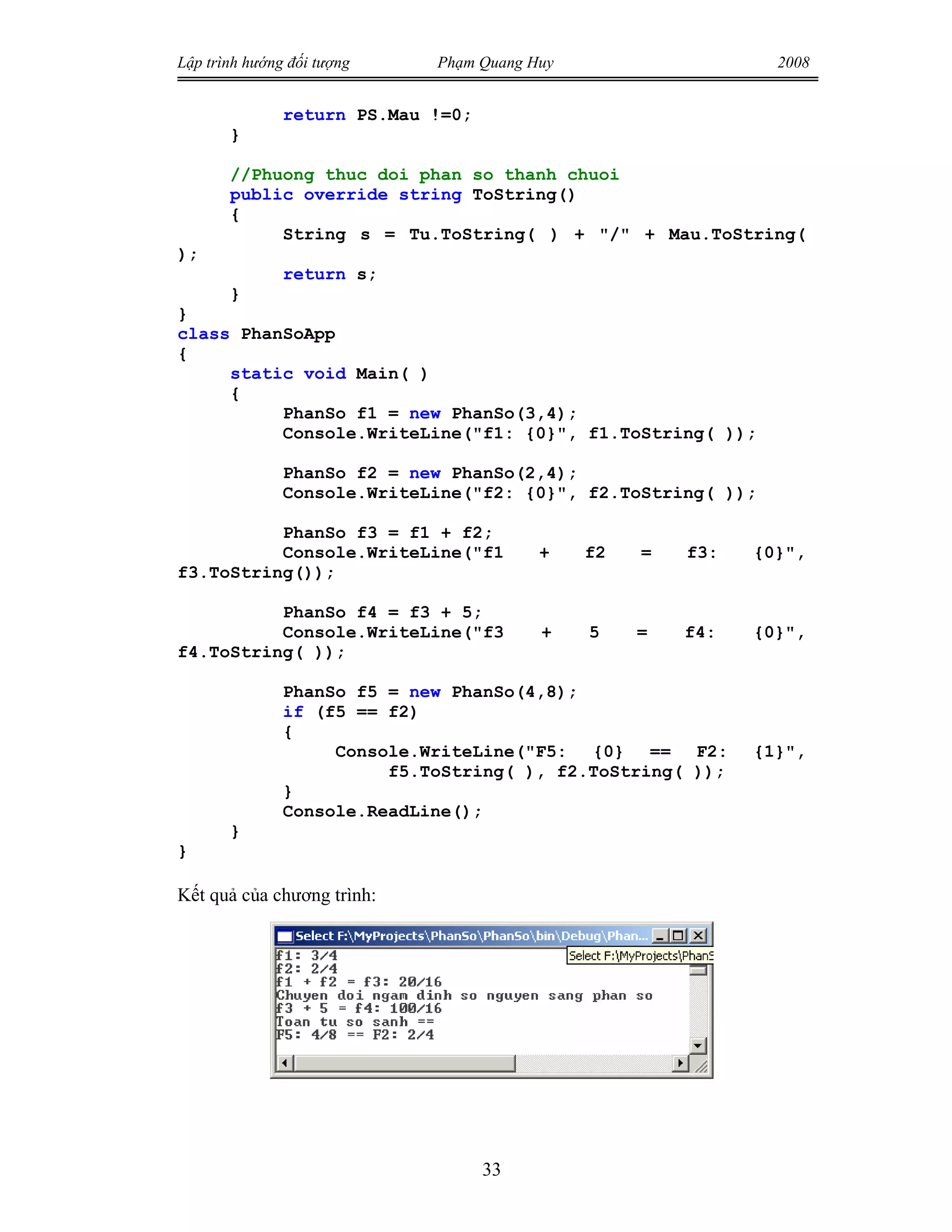 Lap trinh huong doi tuong | PDF
