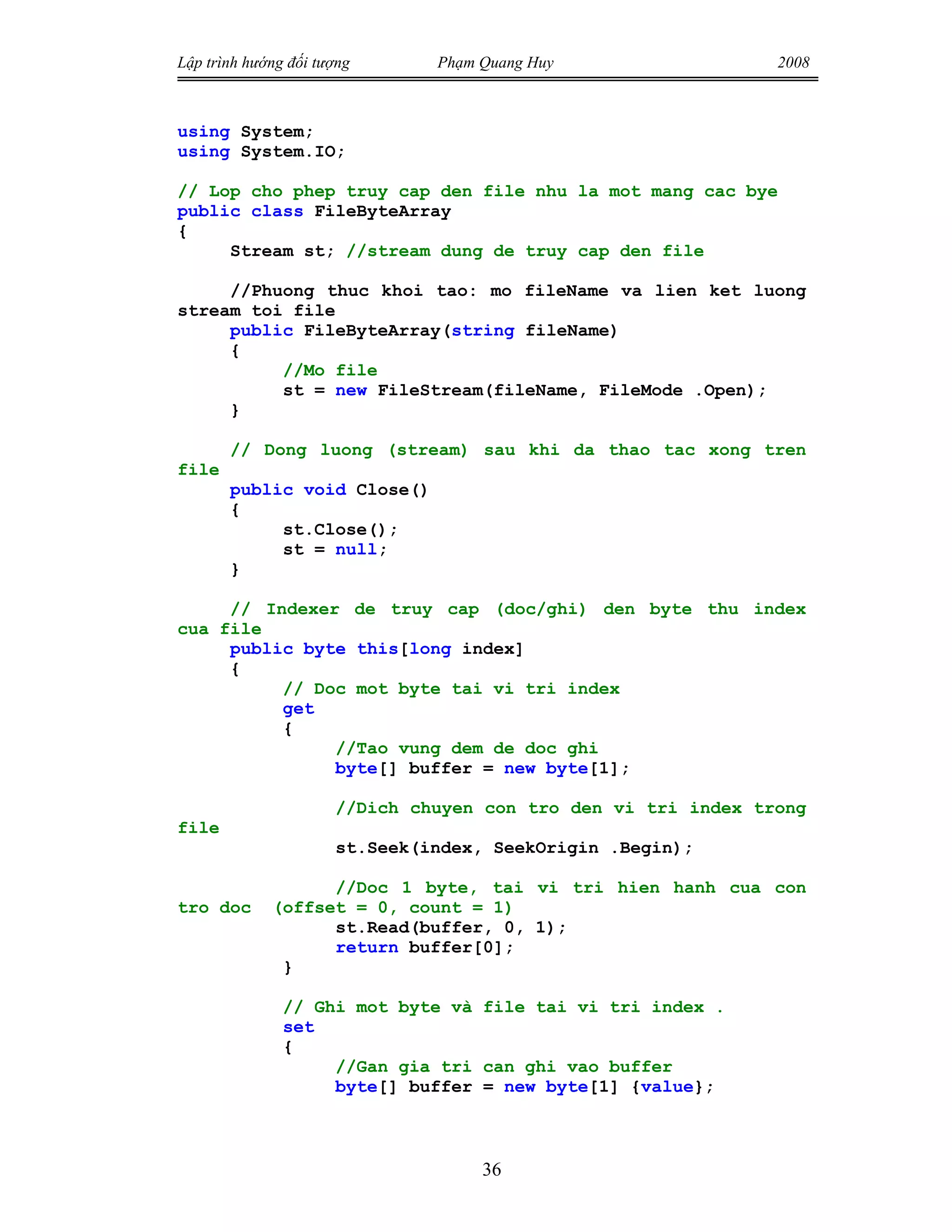 Lap trinh huong doi tuong | PDF
