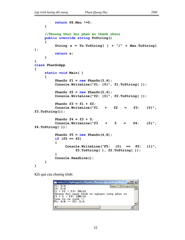Lap trinh huong doi tuong | PDF