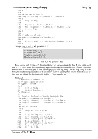 bài giảng lập trình hướng đối tượng | PDF