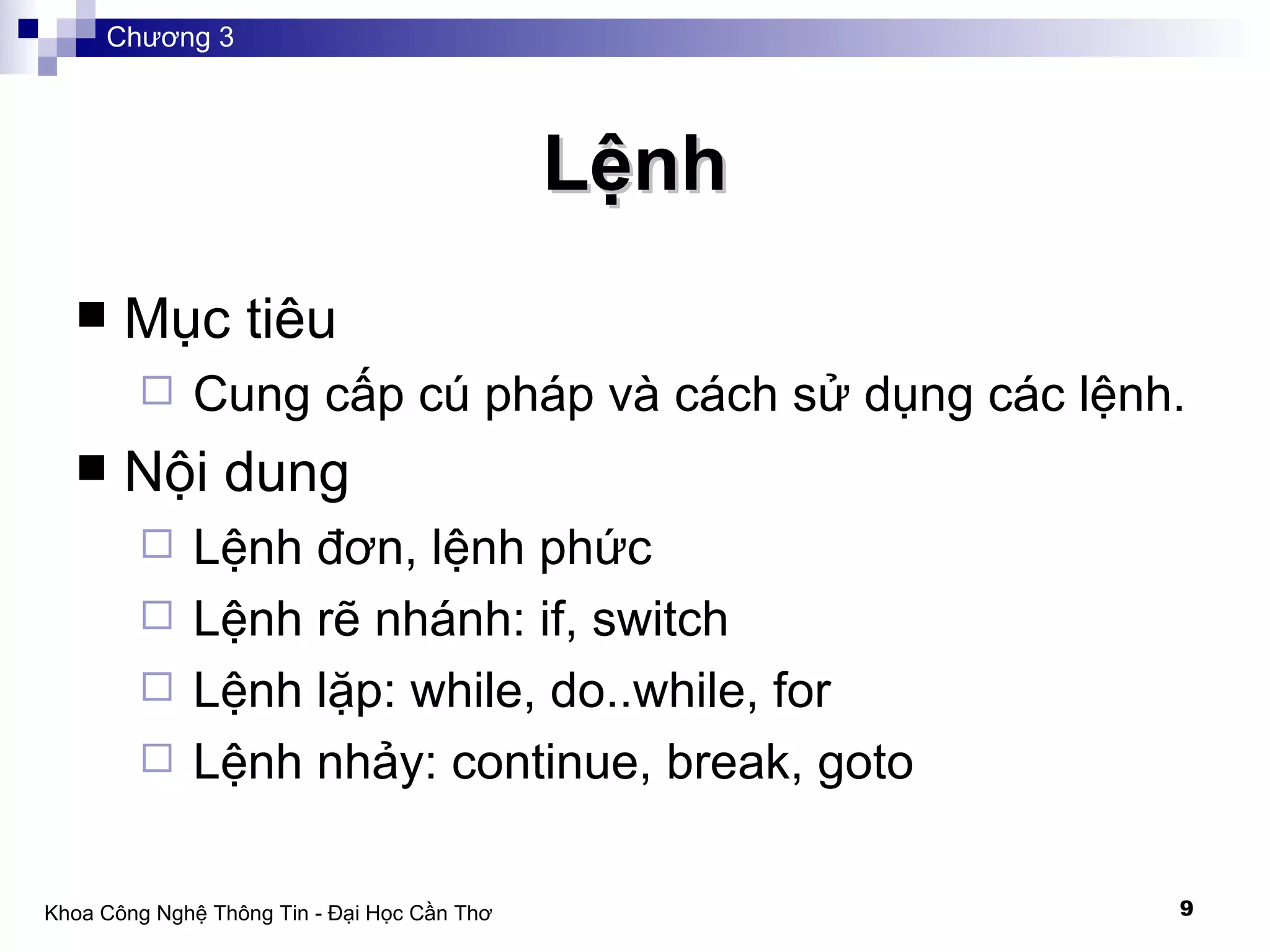 Lap trinh huong_doi_tuong_cpp_dhct_lesson00 | PPT