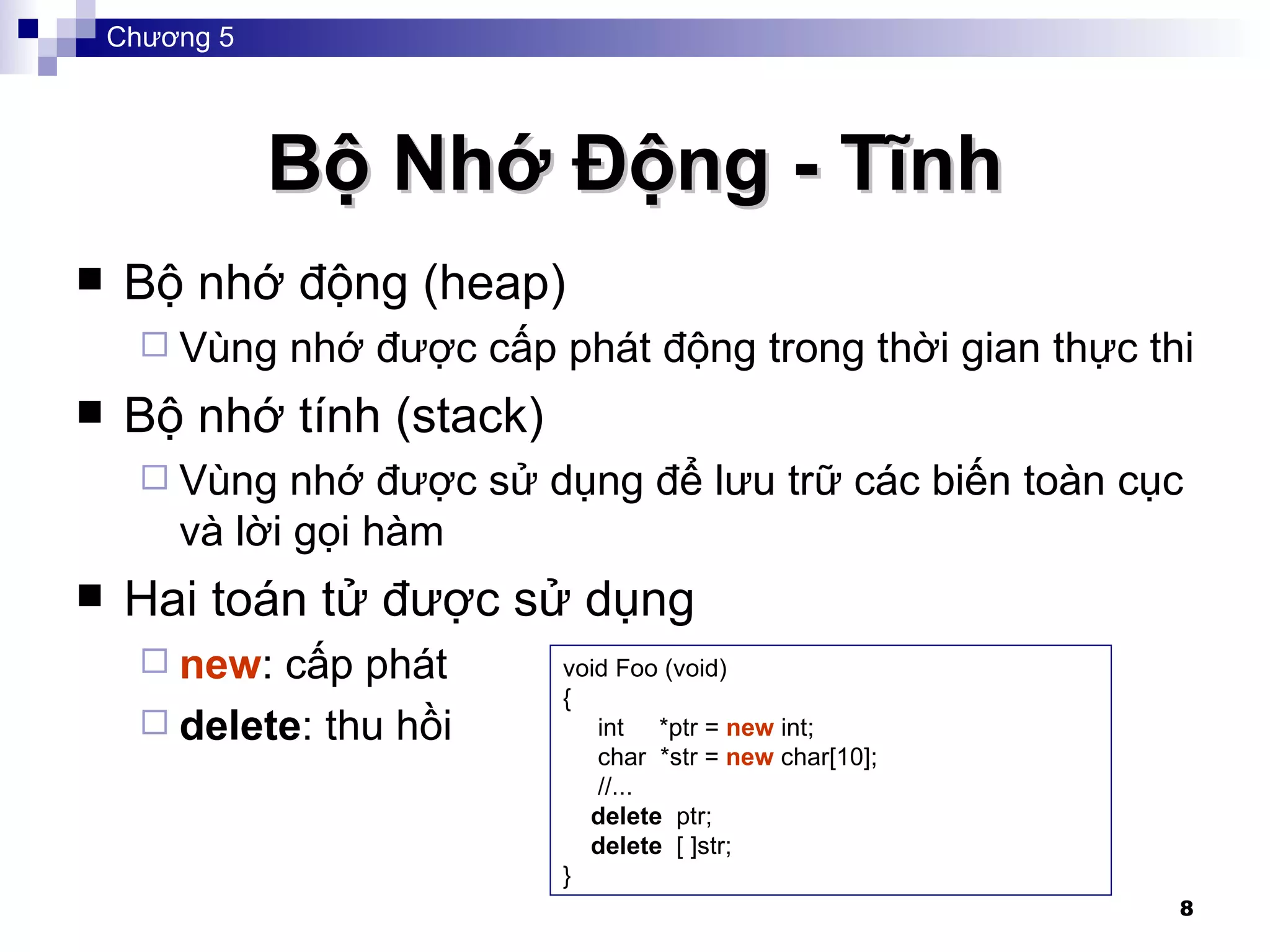 Lap trinh huong_doi_tuong_cpp_dhct_lesson05 | PPT