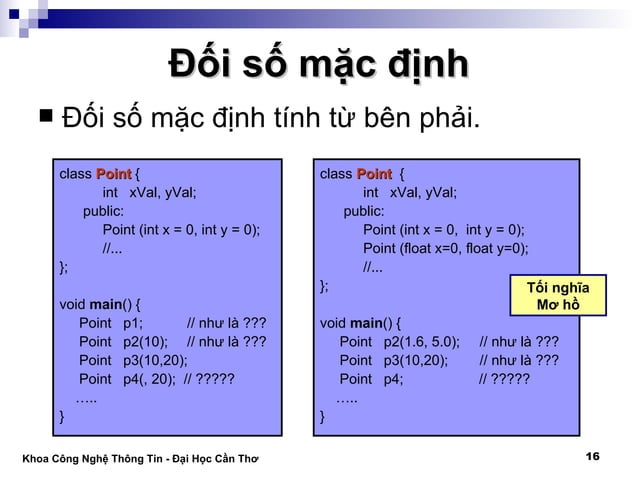 Lap trinh huong_doi_tuong_cpp_dhct_lesson07 | PPT