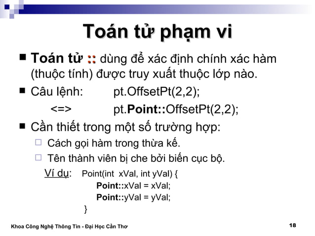 Lap trinh huong_doi_tuong_cpp_dhct_lesson07 | PPT