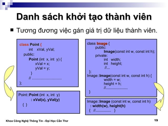 Lap trinh huong_doi_tuong_cpp_dhct_lesson07 | PPT