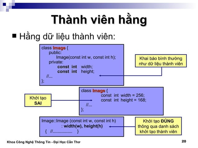 Lap trinh huong_doi_tuong_cpp_dhct_lesson07 | PPT
