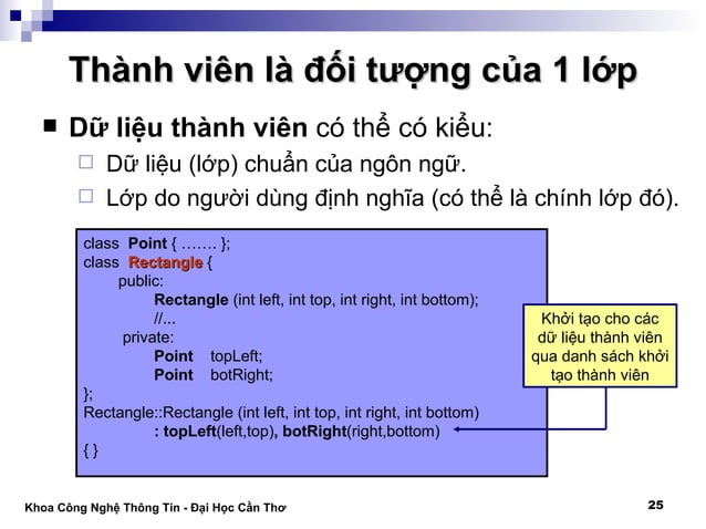 Lap trinh huong_doi_tuong_cpp_dhct_lesson07 | PPT