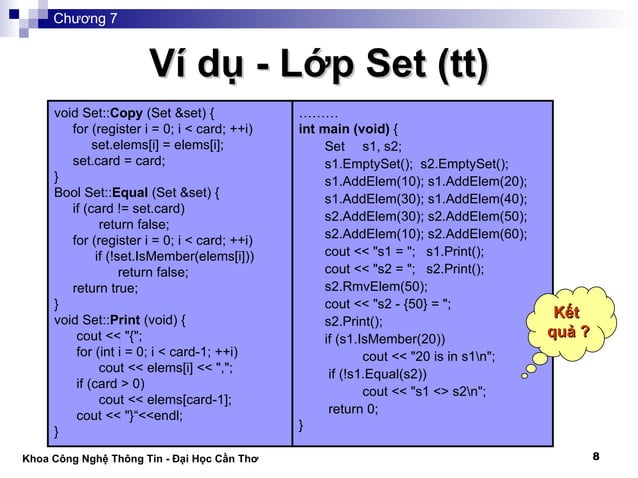 Lap trinh huong_doi_tuong_cpp_dhct_lesson07 | PPT