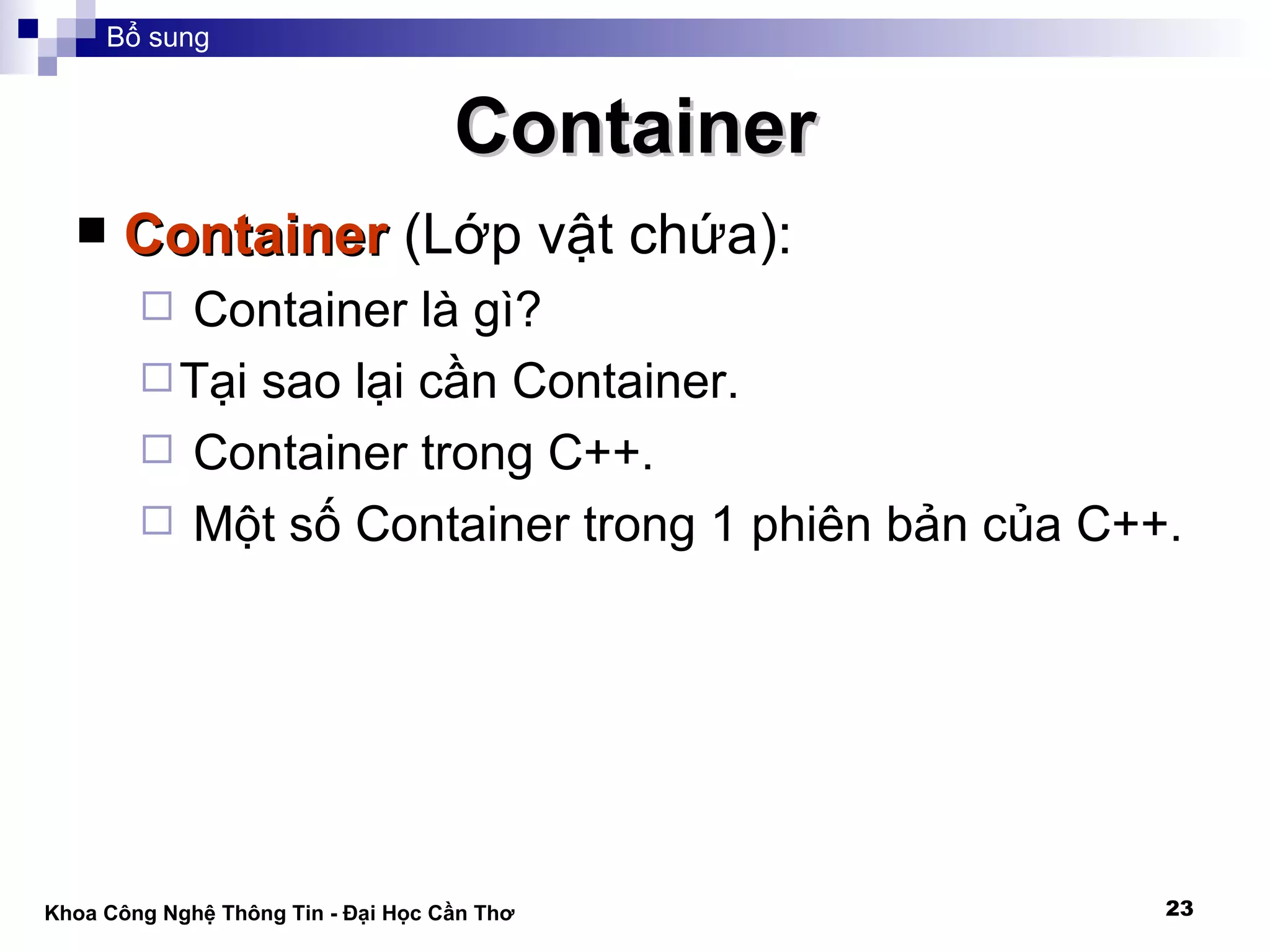 Lap trinh huong_doi_tuong_cpp_dhct_lesson09 | PPT