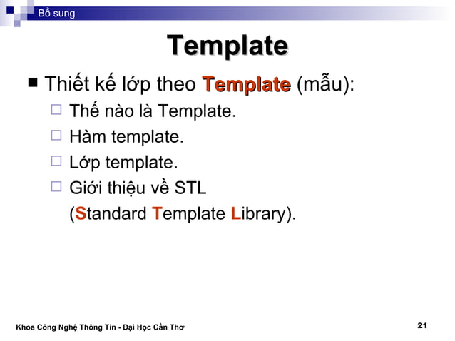 Lap trinh huong_doi_tuong_cpp_dhct_lesson09 | PPT
