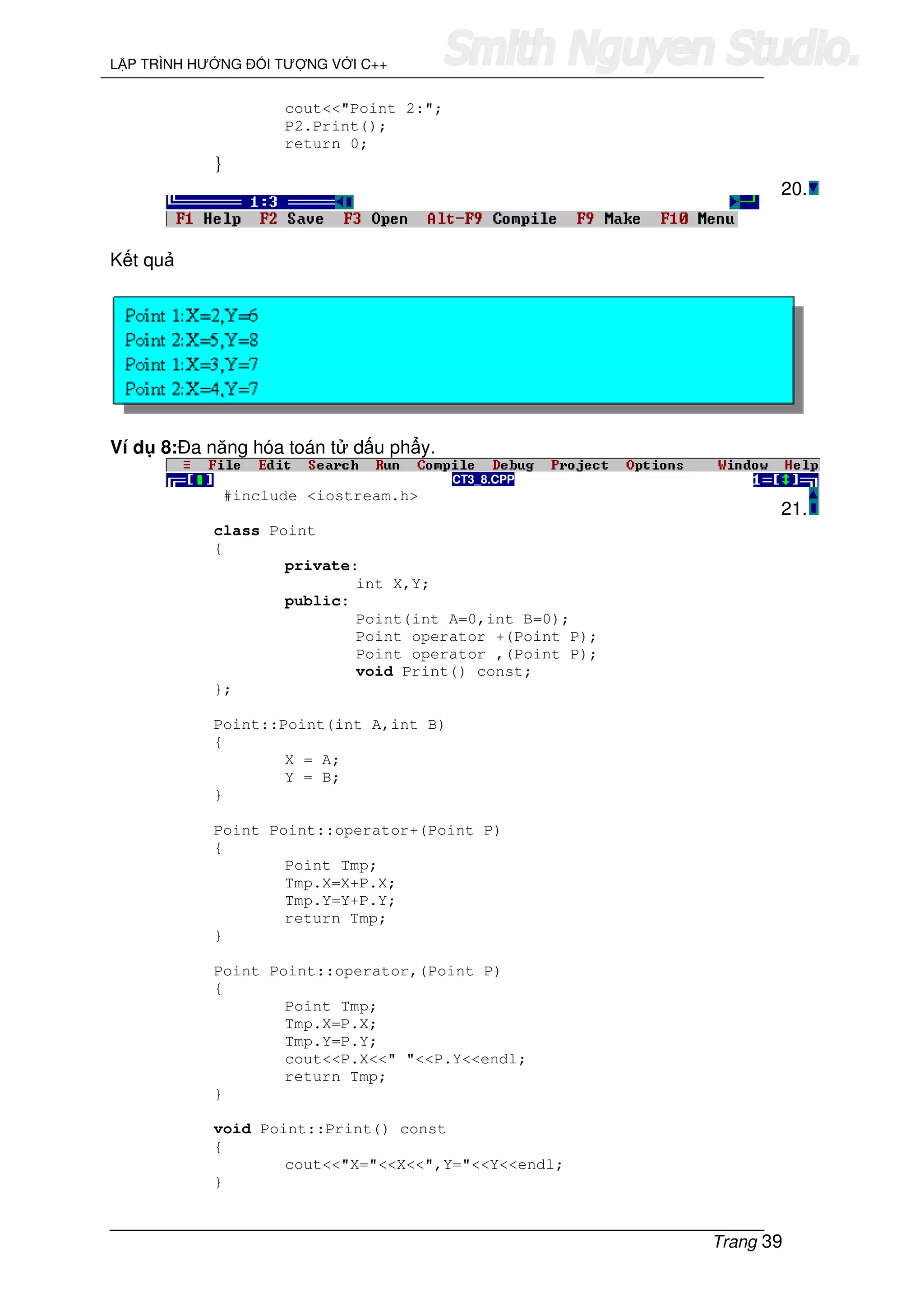 Lap trinh huong doi tuong voi c++ smith.n studio | PDF