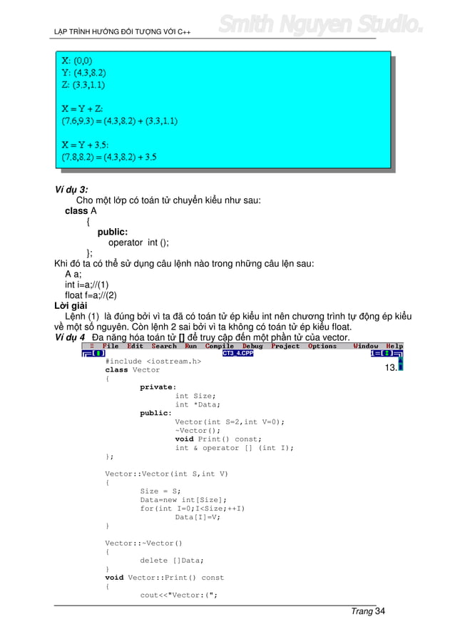 Lap trinh huong doi tuong voi c++ smith.n studio | PDF
