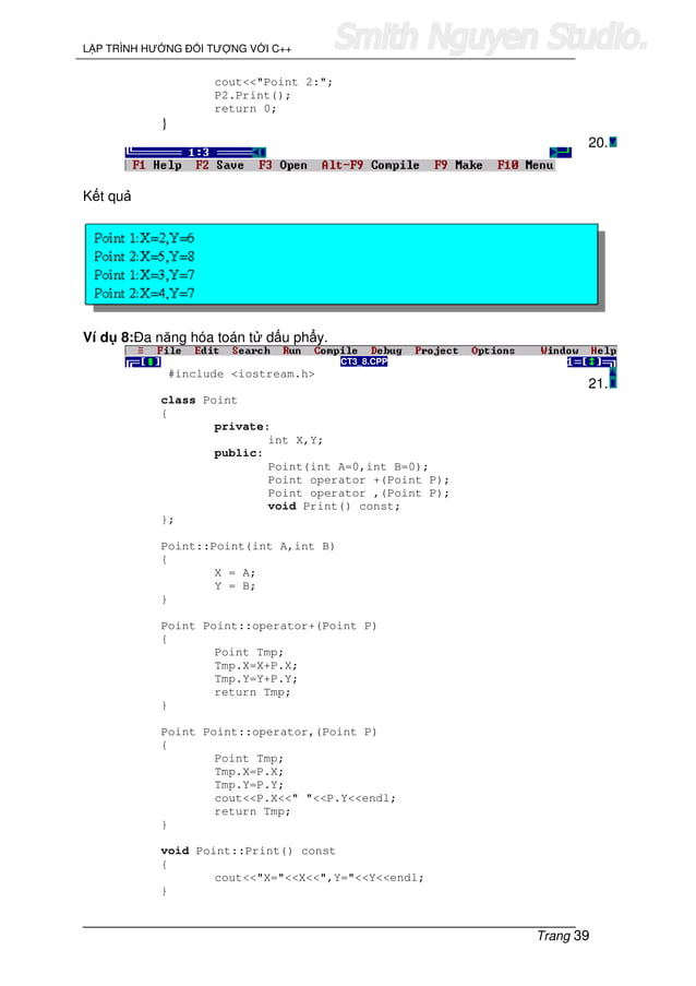 Lap trinh huong doi tuong voi c++ smith.n studio | PDF