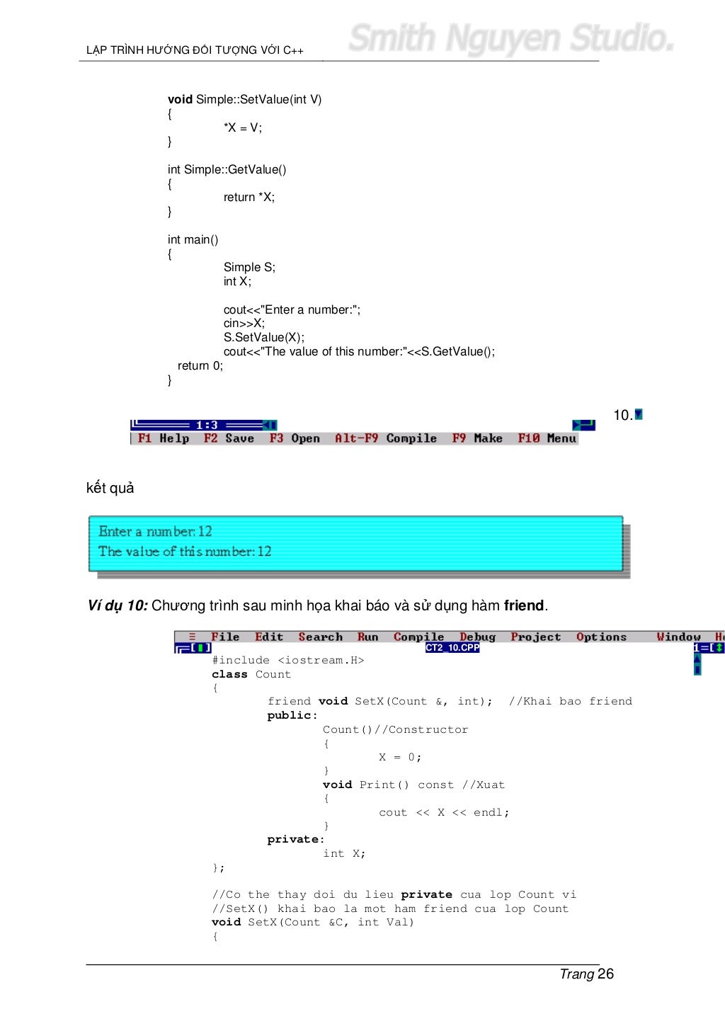 Lap trinh huong doi tuong voi c++ smith.n studio