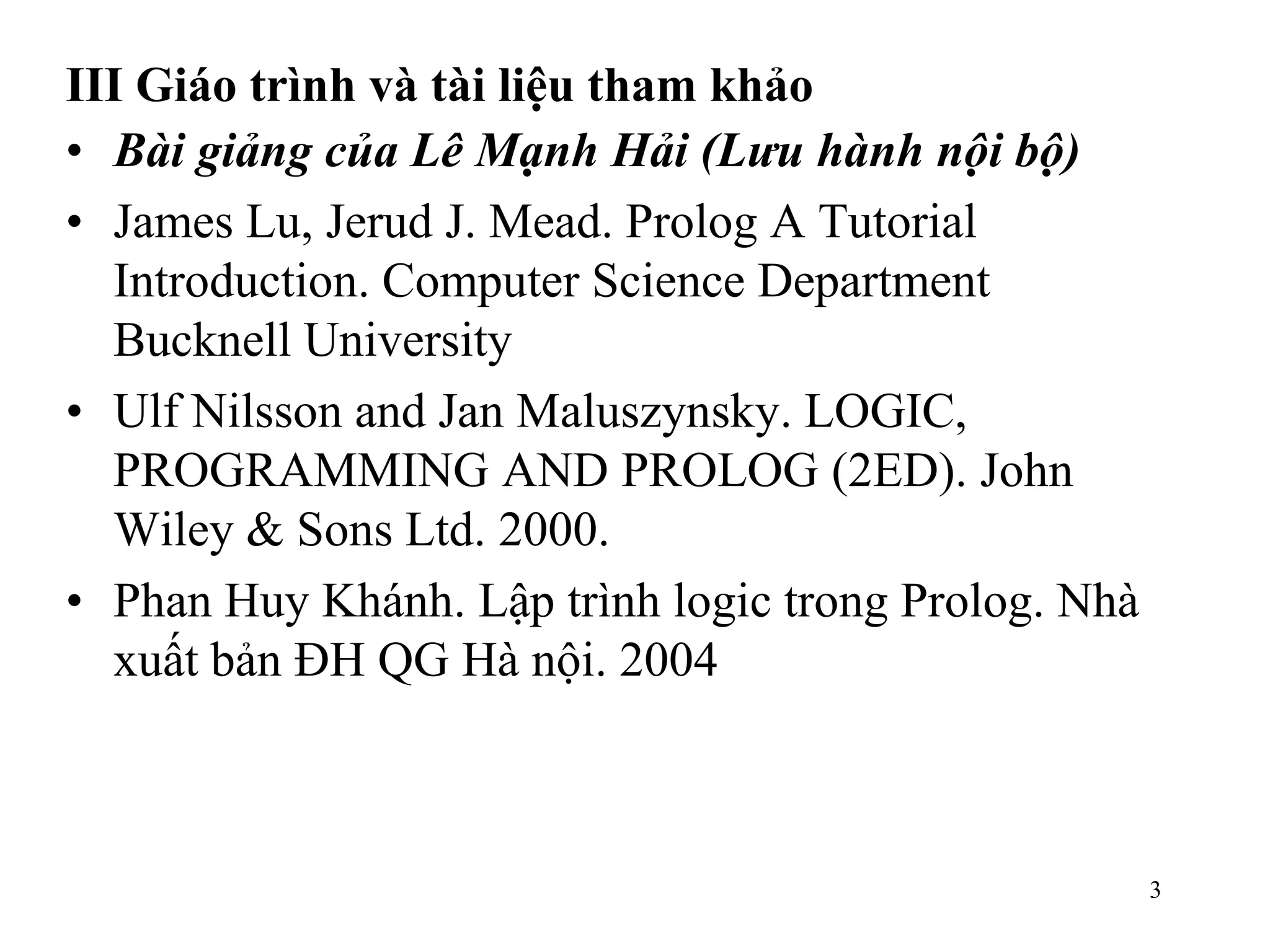 LaptrinhLogic1-Prolog.ppt