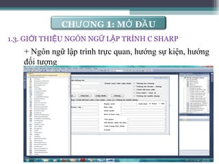 Lap trinh nang cao c sharp chuong 1 | PPT