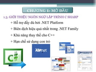 Lap trinh nang cao c sharp chuong 1 | PPT