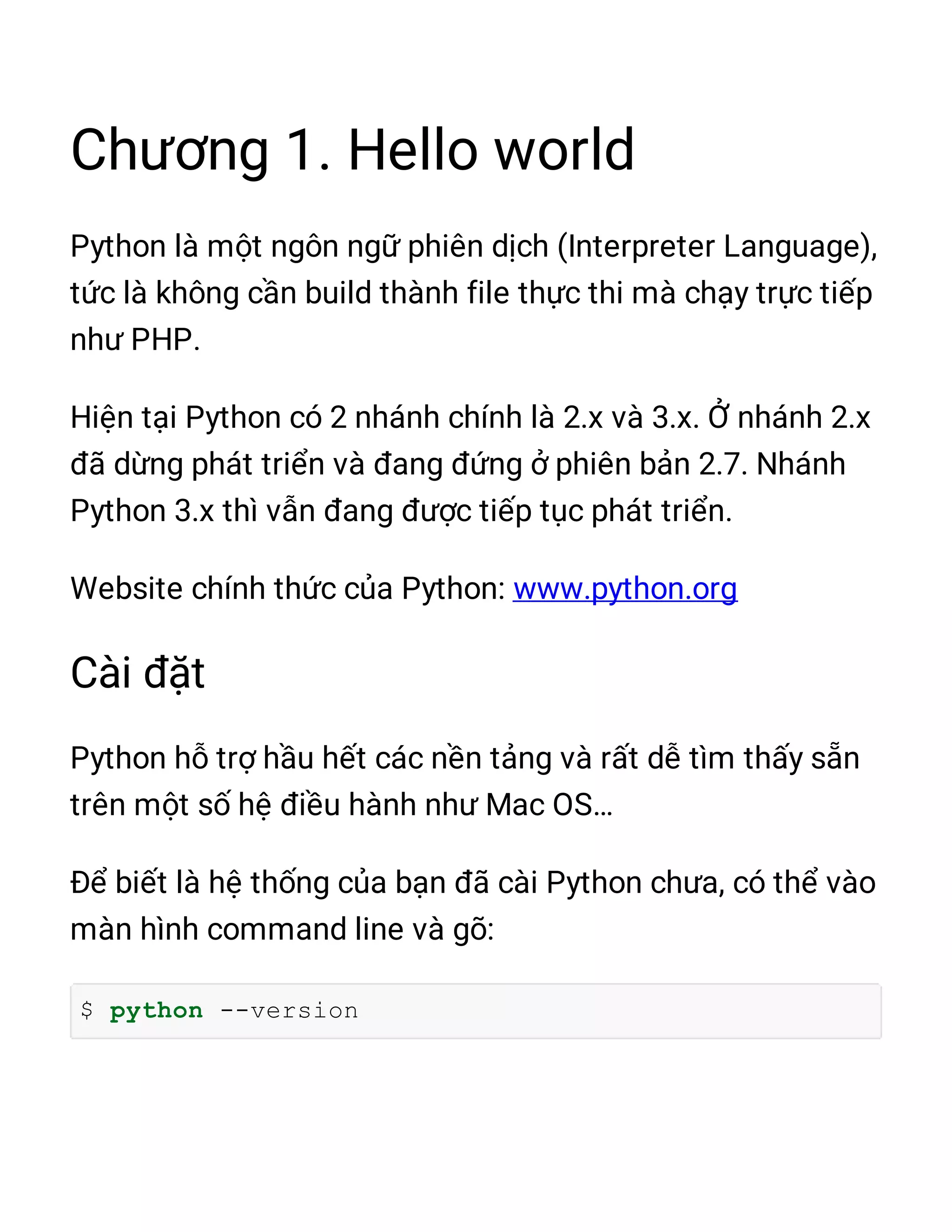 Lập trình Python cơ bản | PDF