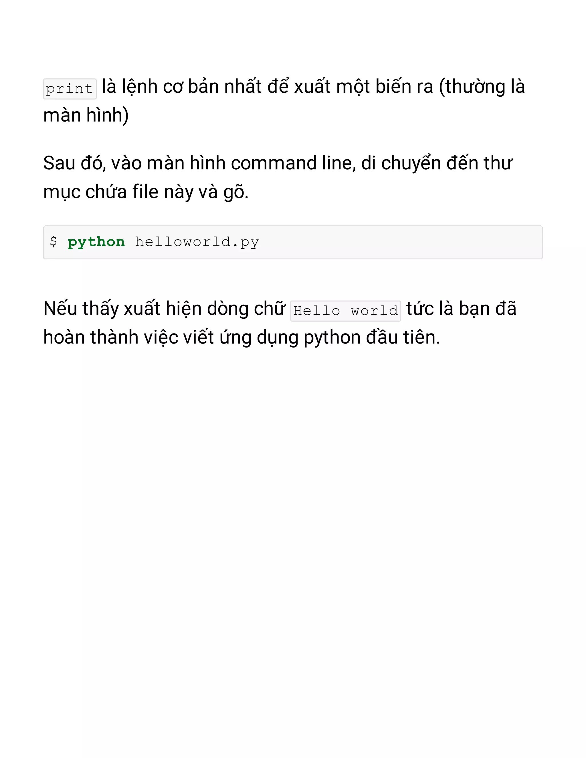 Lập trình Python cơ bản | PDF