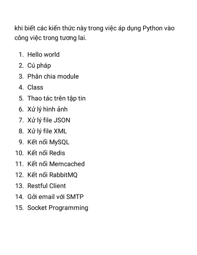 Lập trình Python cơ bản | PDF