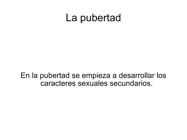 La pubertad | PPT