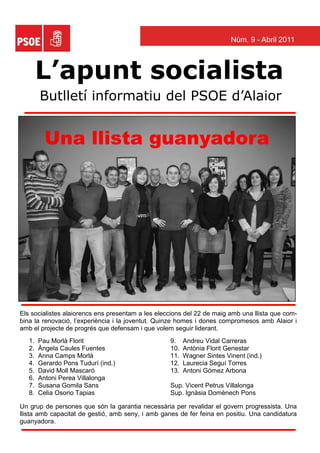 L'apunt socialista 2011 | PDF