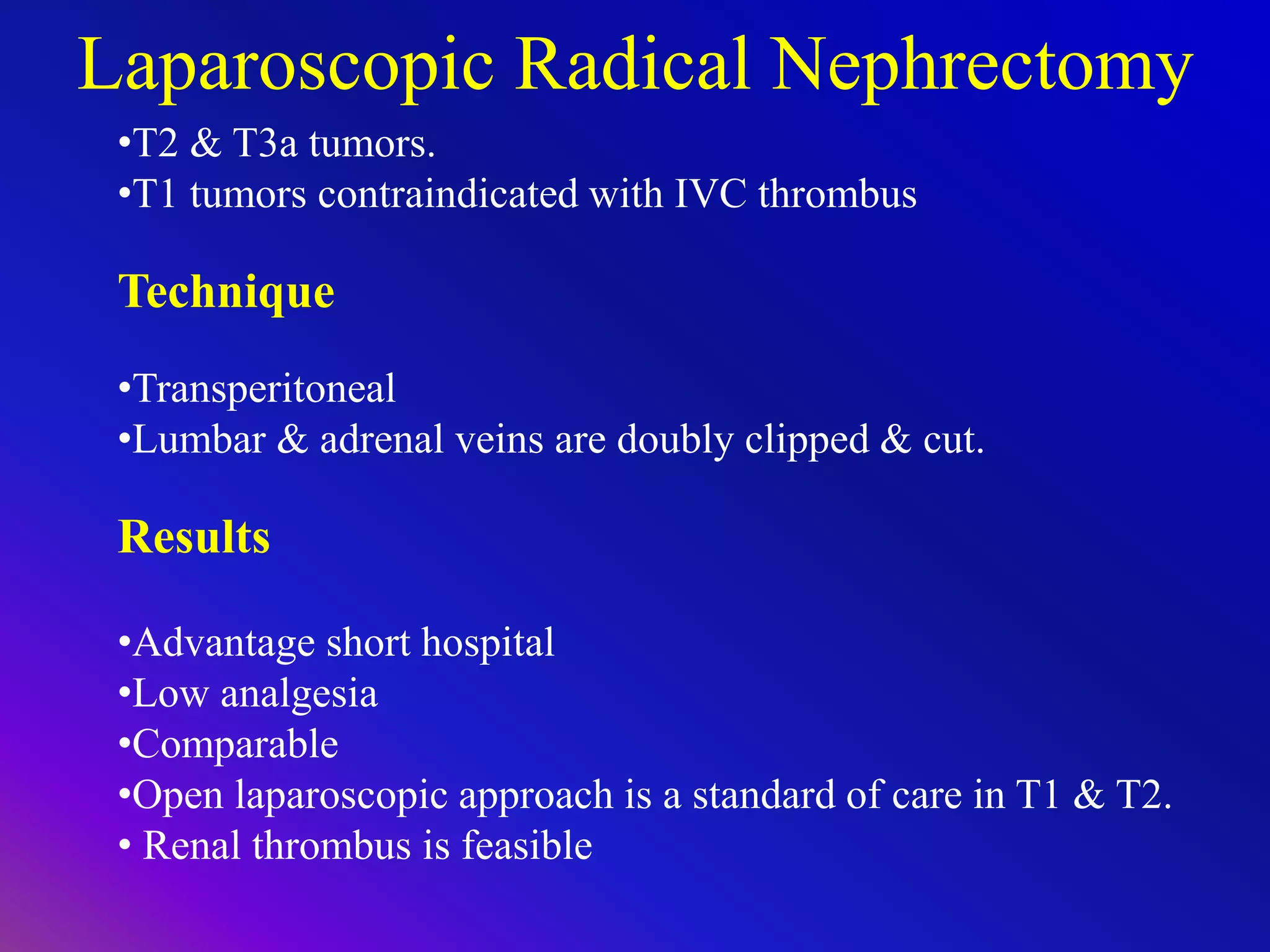 LAPAROSCOPIC UROLOGICAL SURGERY | PPTX