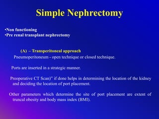 LAPAROSCOPIC UROLOGY PPT. DR SREEJOY PATNAIK | PPTX