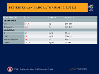 laporan pengawasan Syok sepsis ec abses perianal (perbaikan) | PPTX