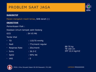 laporan pengawasan Syok sepsis ec abses perianal (perbaikan) | PPTX