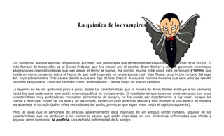 La Química de los Vampiros | DOCX