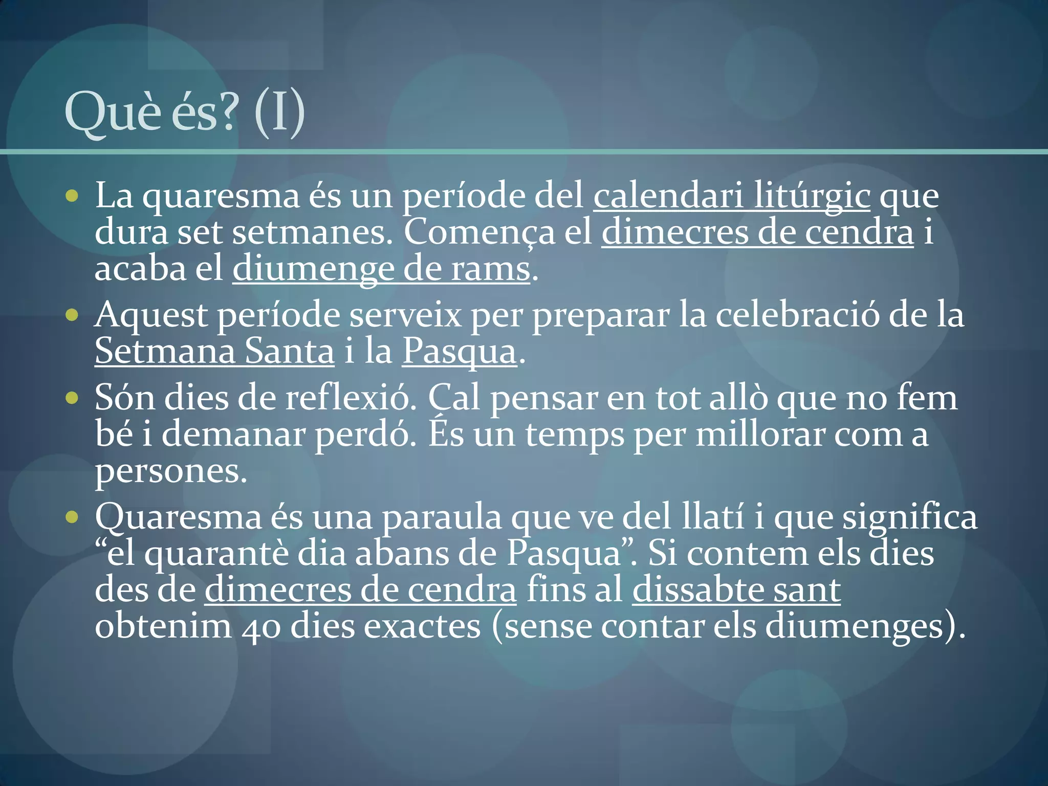 La quaresma | PPT