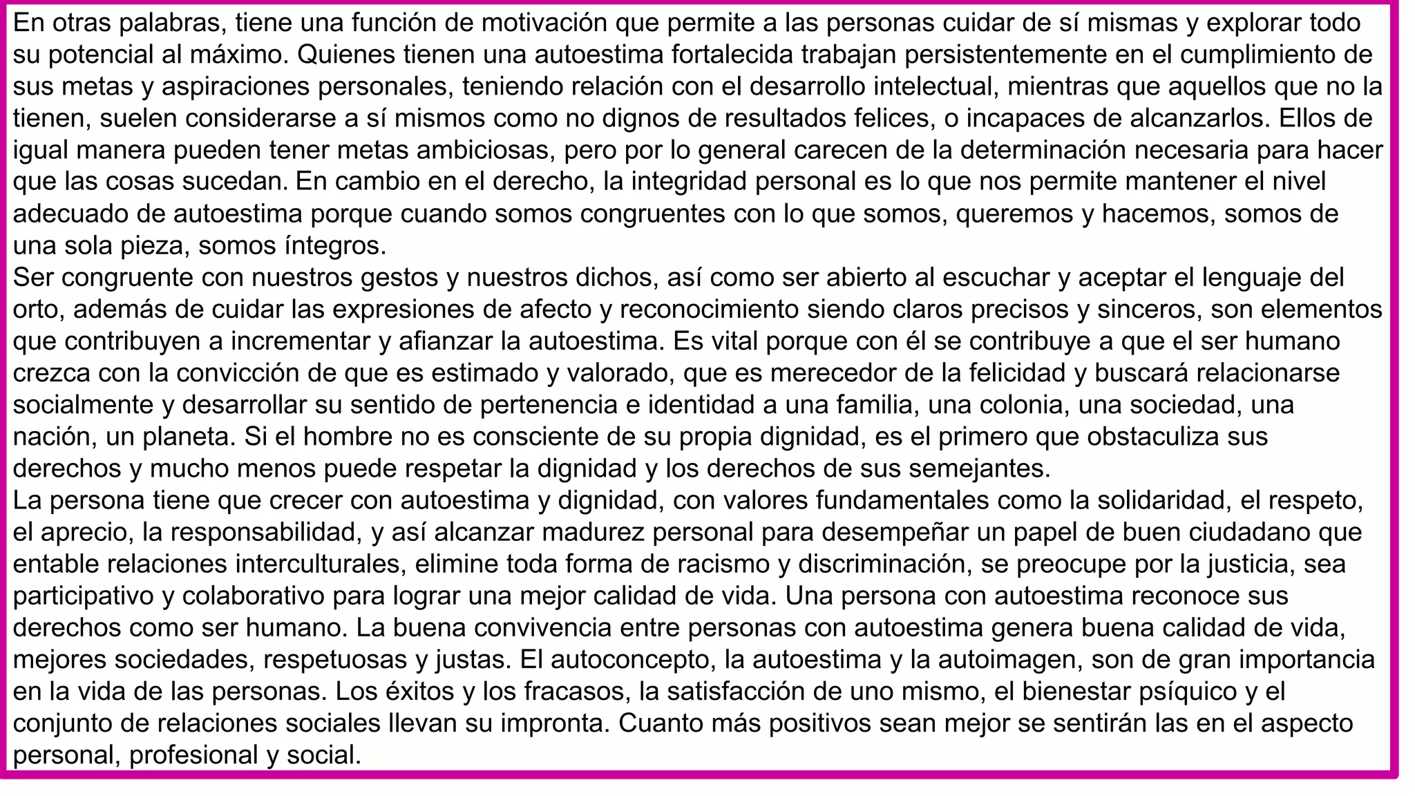 La que es autoimagen | PPTX