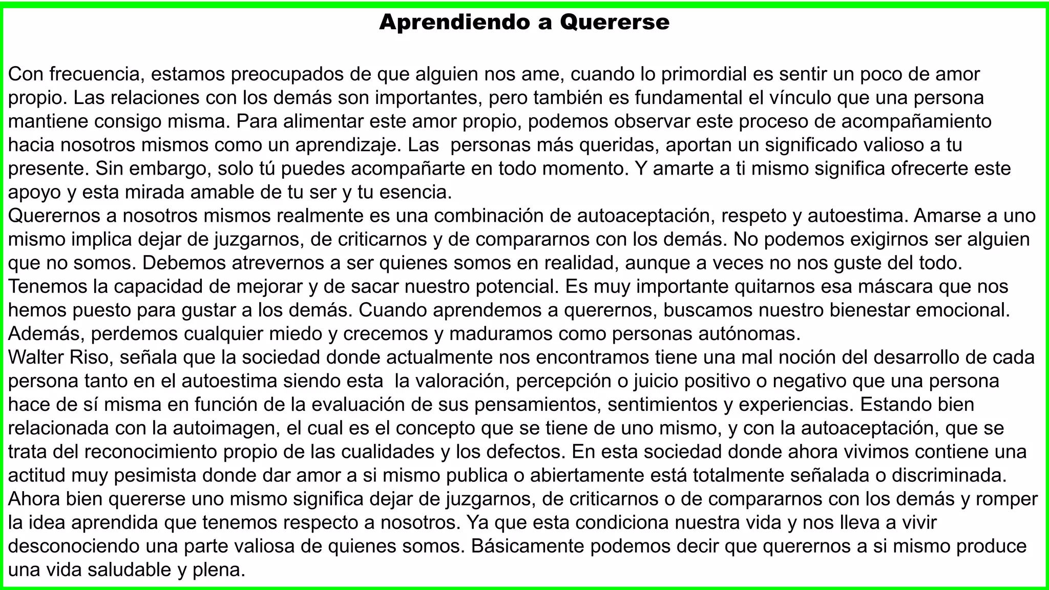 La que es autoimagen | PPTX