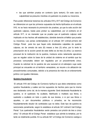 La quiebra | DOCX