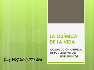 La química de la vida | PDF
