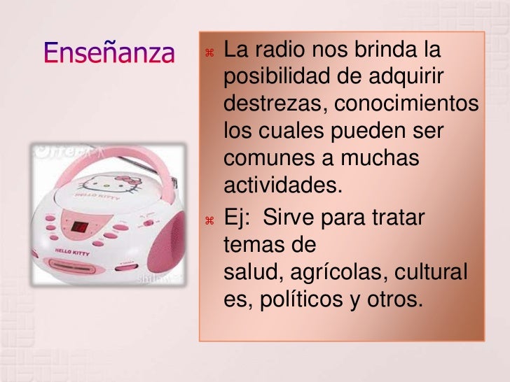 La radio educativa