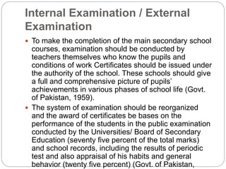 internal and external examination system in pakistan | PPTX ...