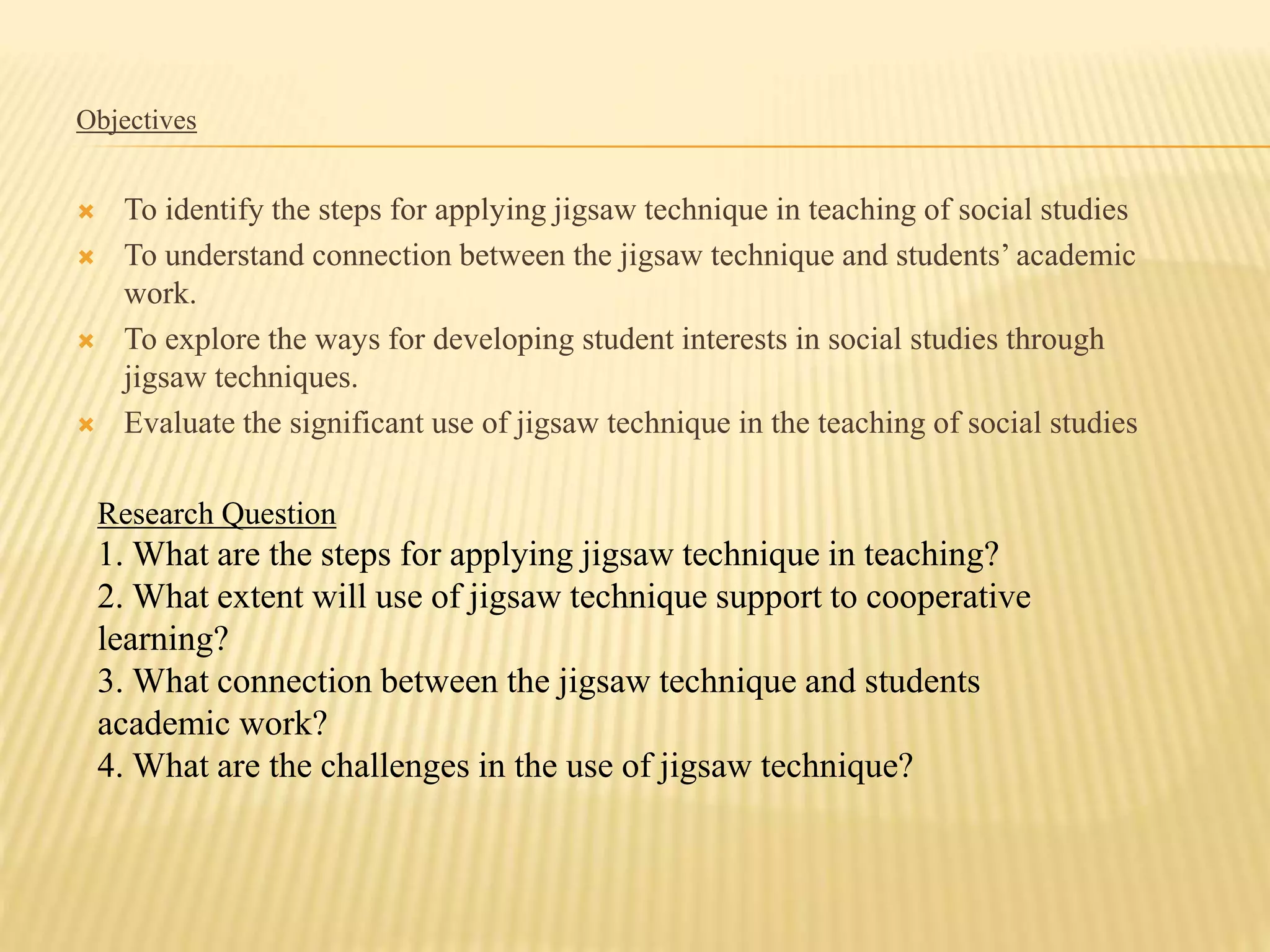 The Effects Of Jigsaw Learning On Students Attitude In Social Studies ...