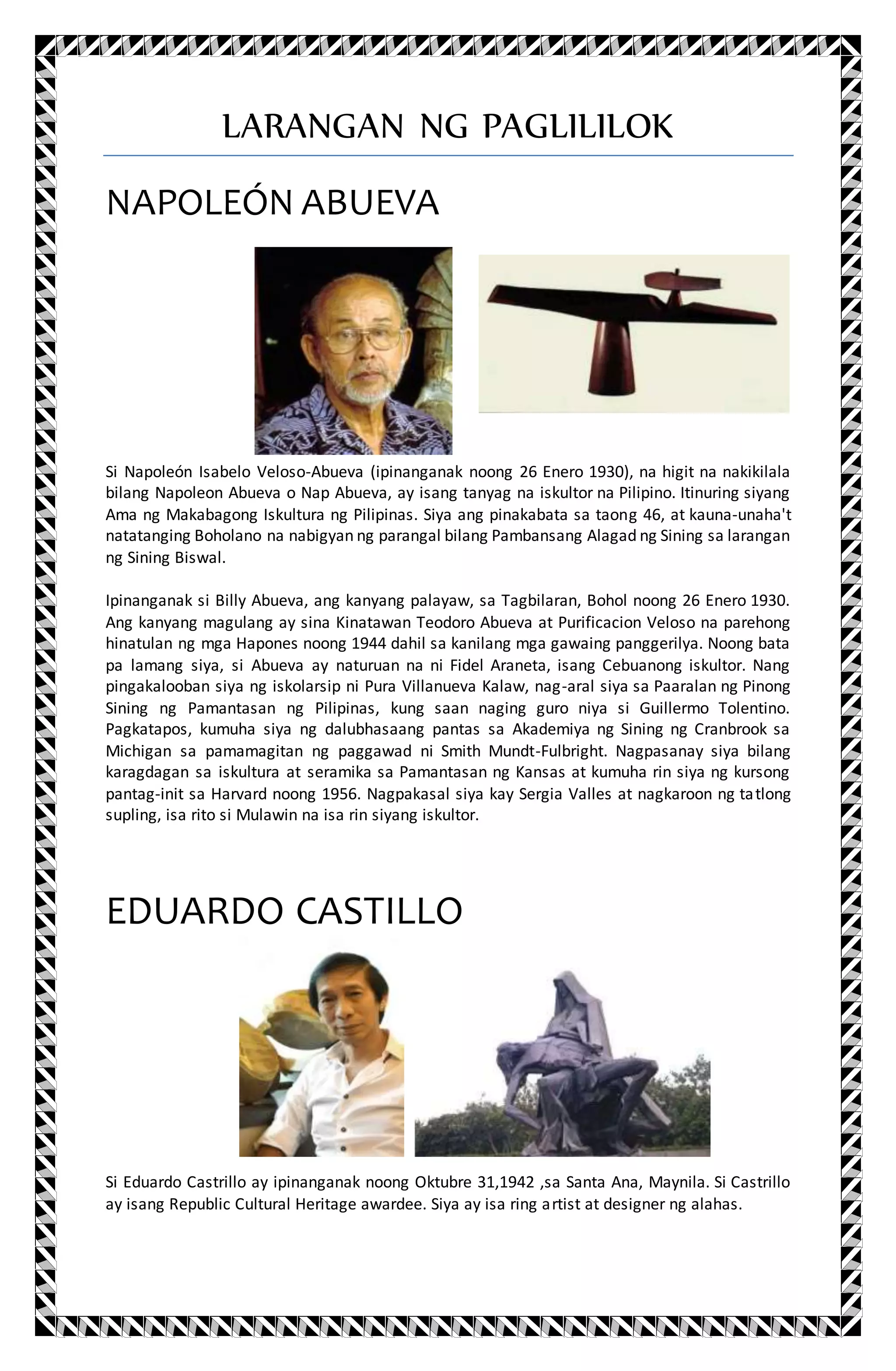 Larangan ng sining | DOCX