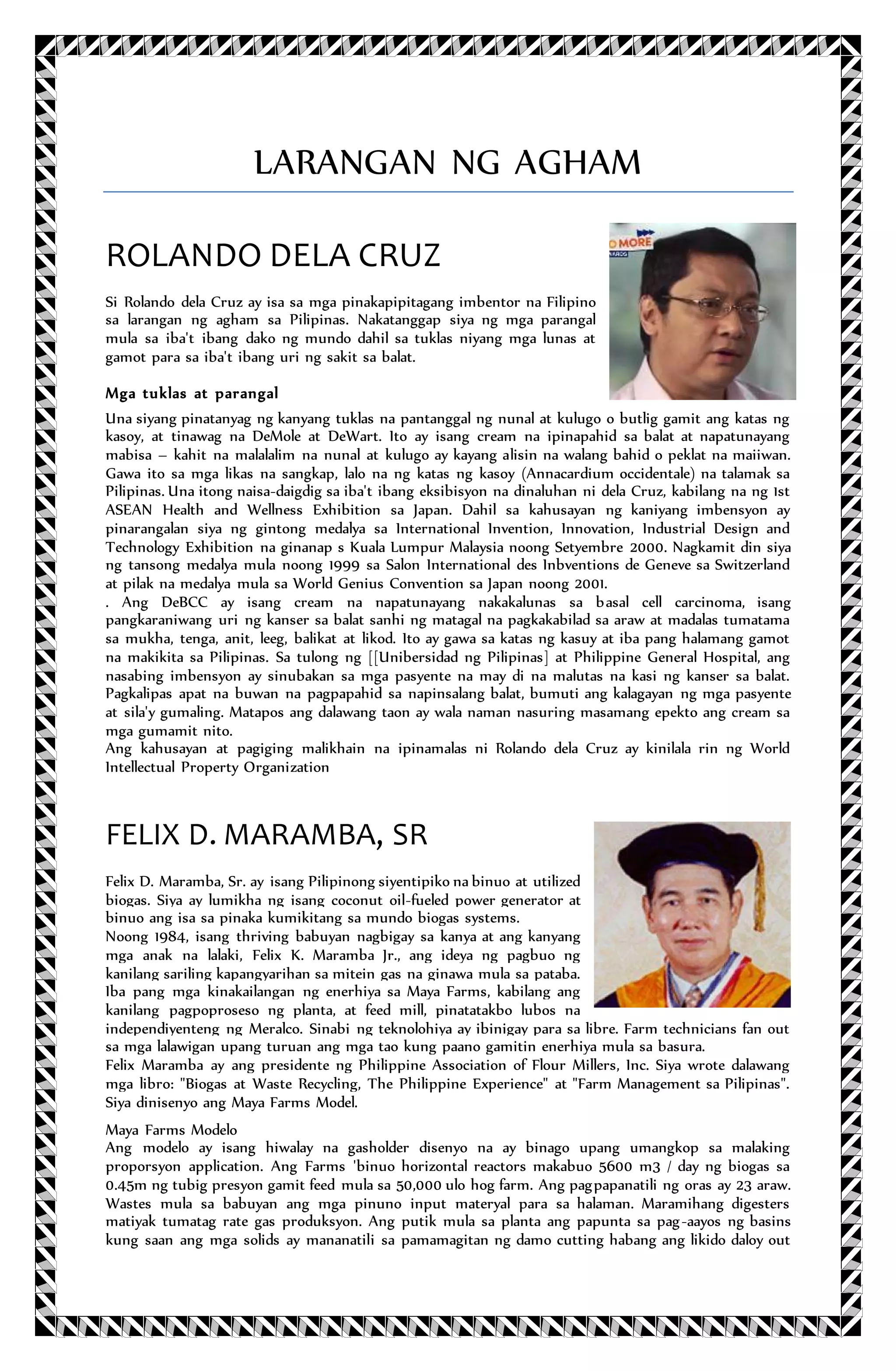 Larangan ng sining | DOCX