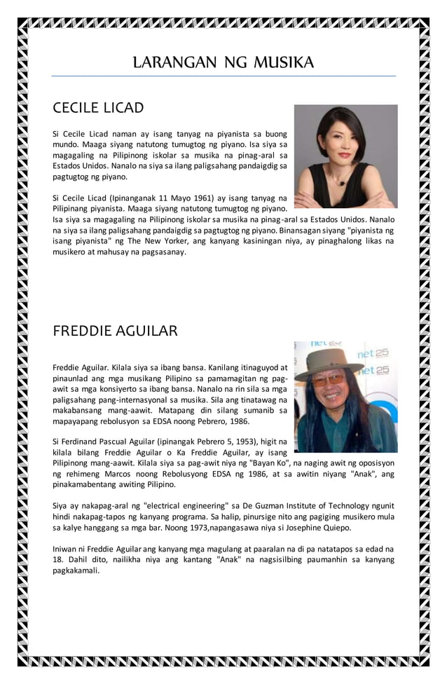 Larangan ng sining | DOCX