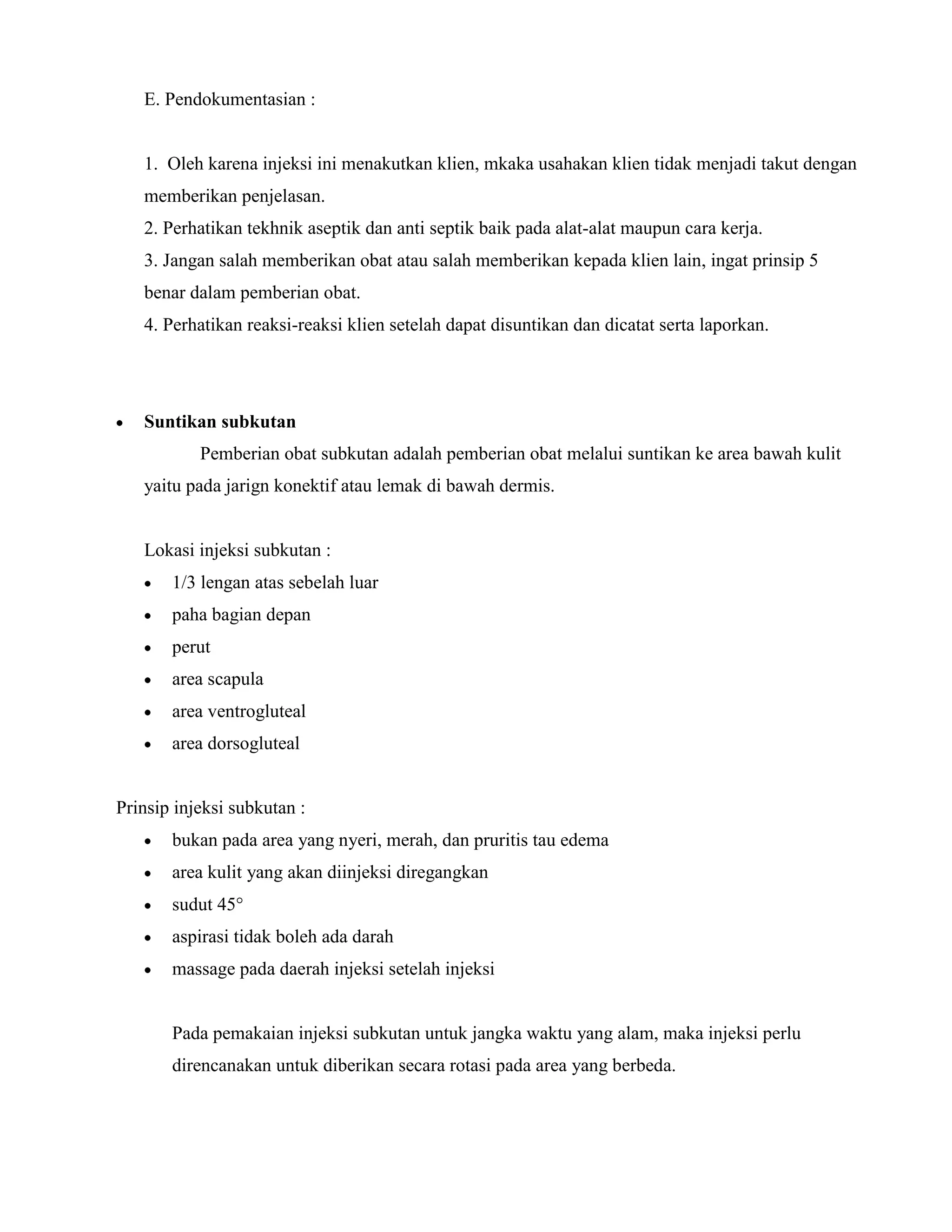 La rangki injeksi intravena n subkutan | DOCX