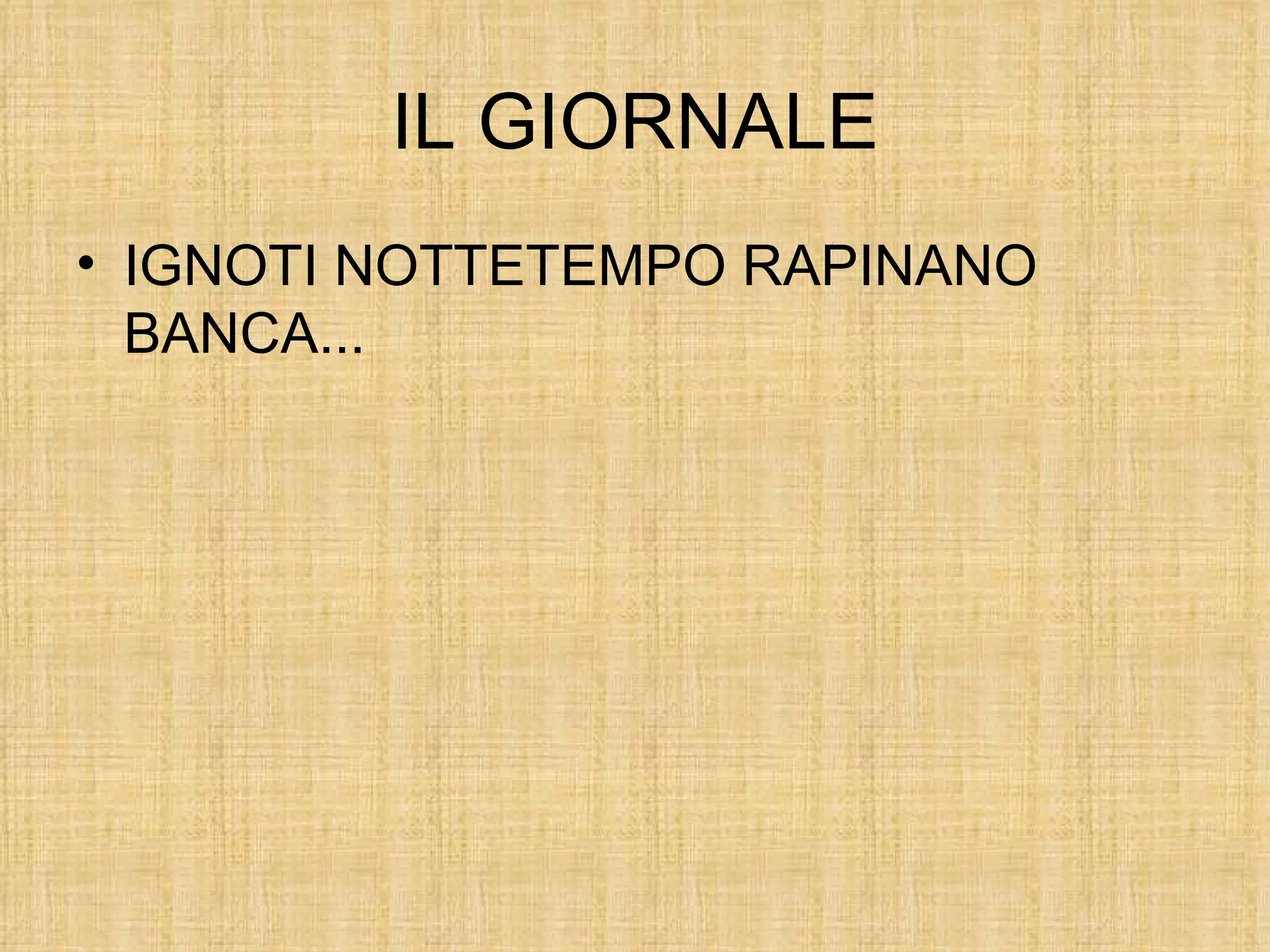 La Rapina | PPT