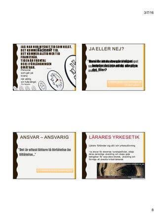 Arbetsro och ledarskap i klassrummet, Magnus Blixt | PDF