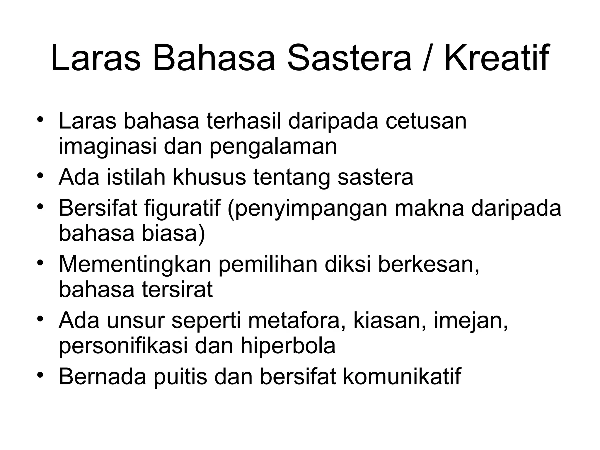 Laras bahasa dalam bahasa melayu | PPT