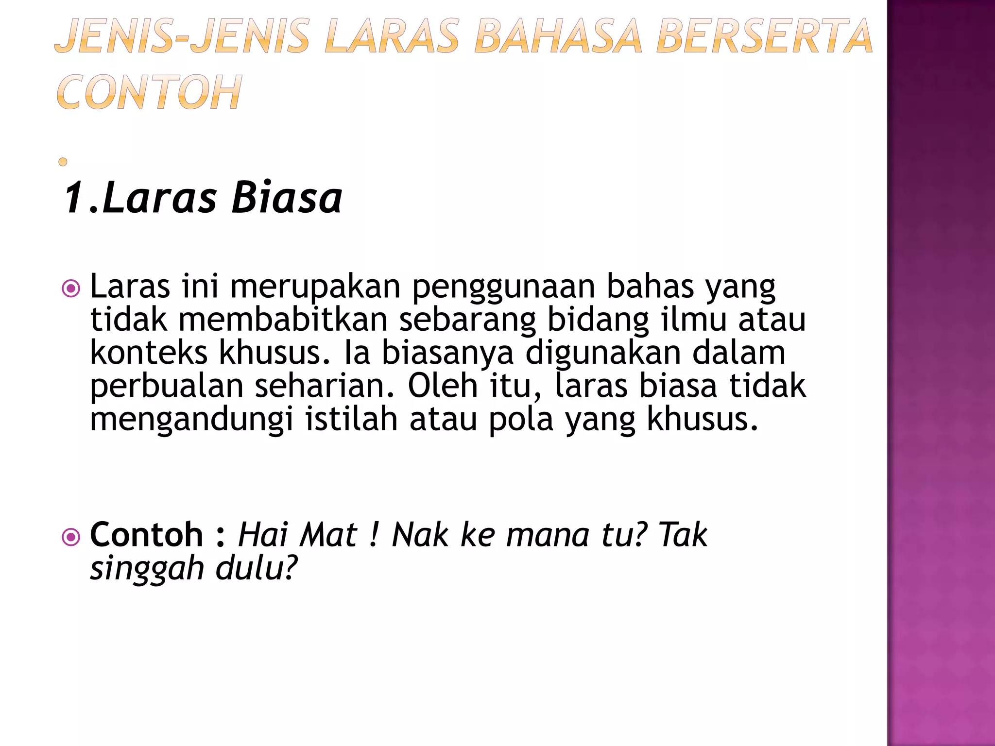 Laras bahasa (slideshare 1) | PPTX