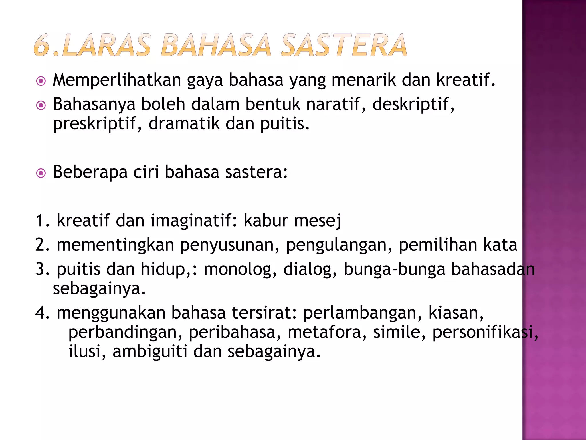 Laras bahasa (slideshare 1) | PPTX