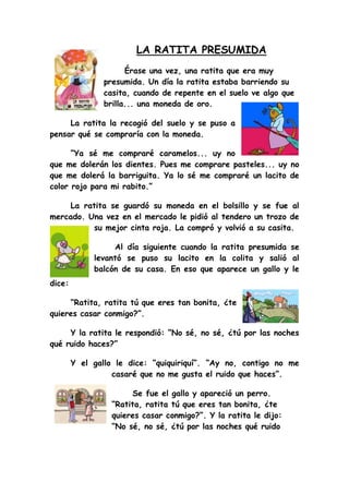 La ratita presumida | PDF