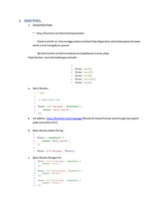 Laravel | DOCX | Databases | Computer Software and Applications